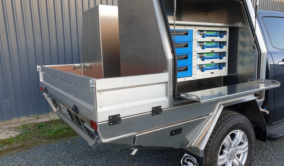 Custom built aluminium ute service bodies - Land Pirates, Whangarei NZ