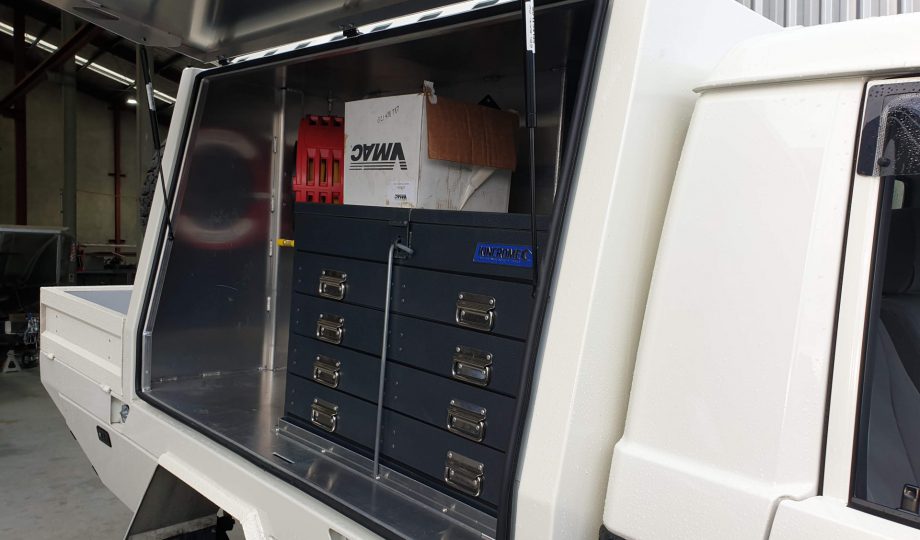 Custom built aluminium ute service bodies - Land Pirates, Whangarei NZ